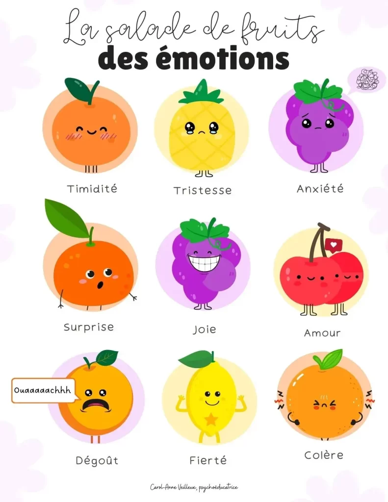 La salade de fruits des émotions