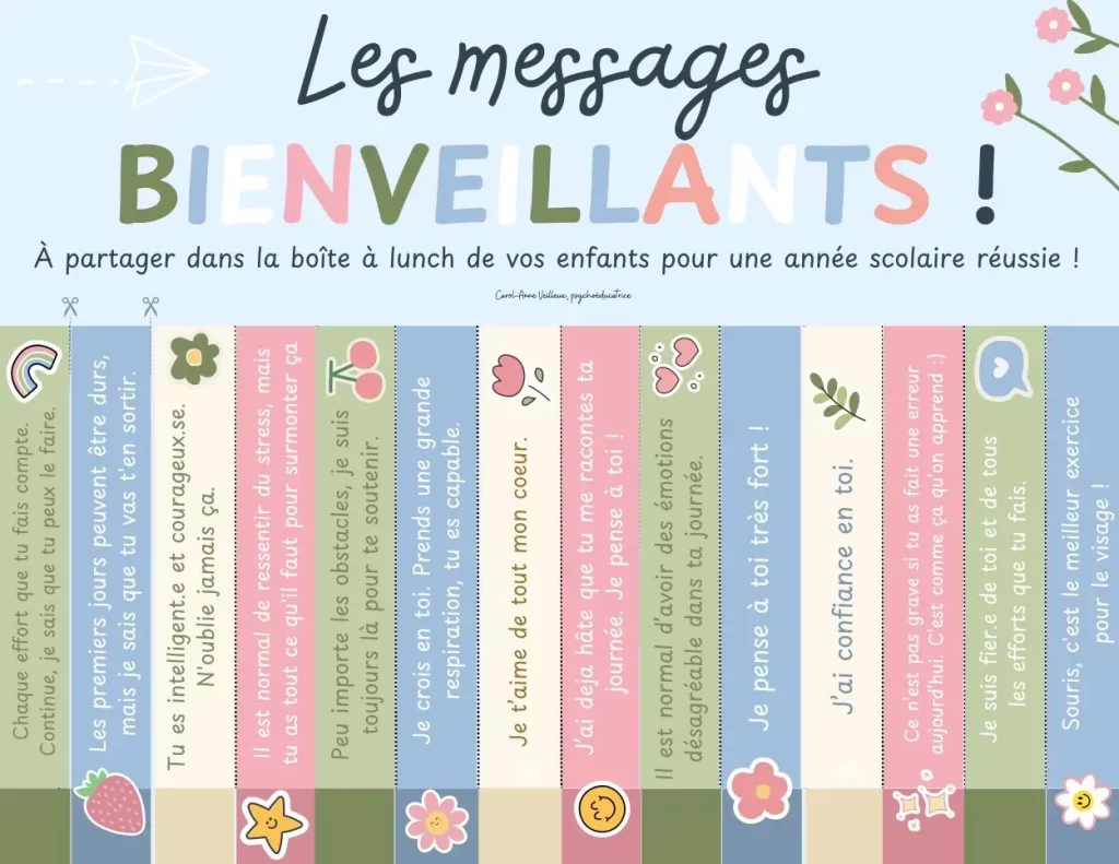 Les messages bienveillants